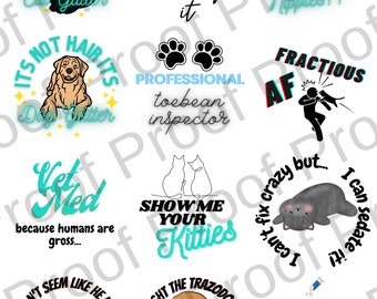 Funny Vet Sticker Pack - Etsy