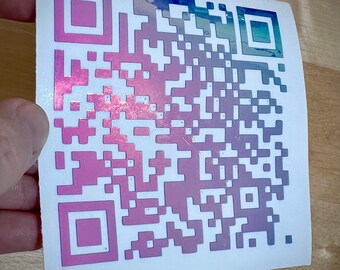 Custom Qr Code Bumper Sticker - Etsy