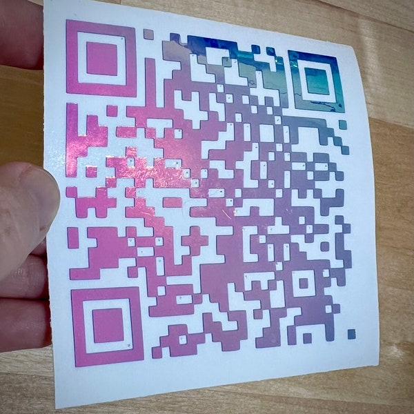 Custom Qr Code Bumper Sticker - Etsy