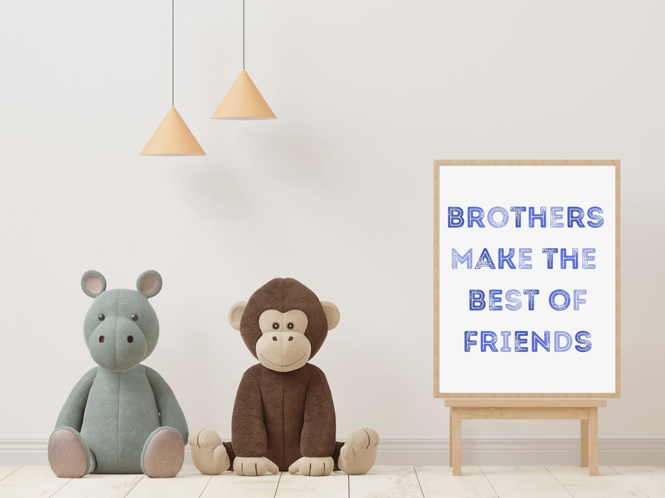 DIGITAL DOWNLOAD - Custom Brothers Make the Best Friends Wall Art ...