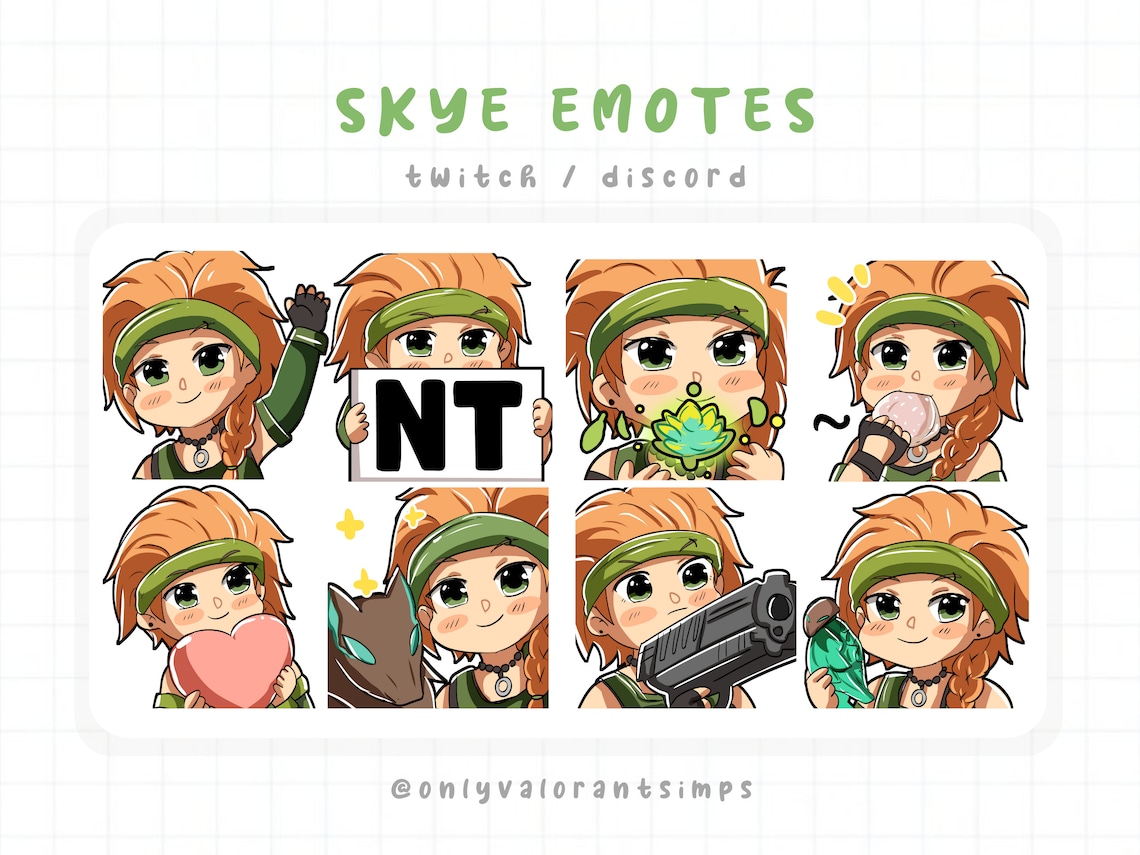 Skye Valorant, Skye Valorant Twitch Emotes, Skye Valorant Discord Emote ...