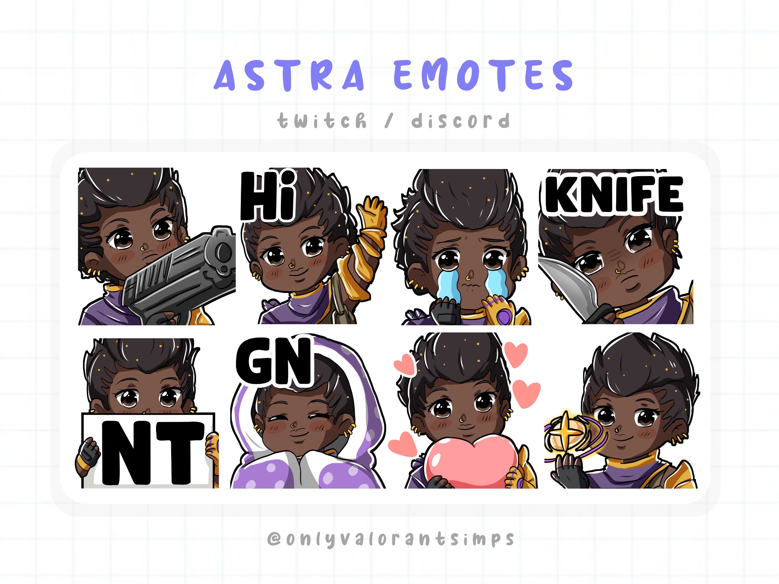 Astra Valorant, Astra Valorant Twitch Emote, Astra Valorant Discord ...