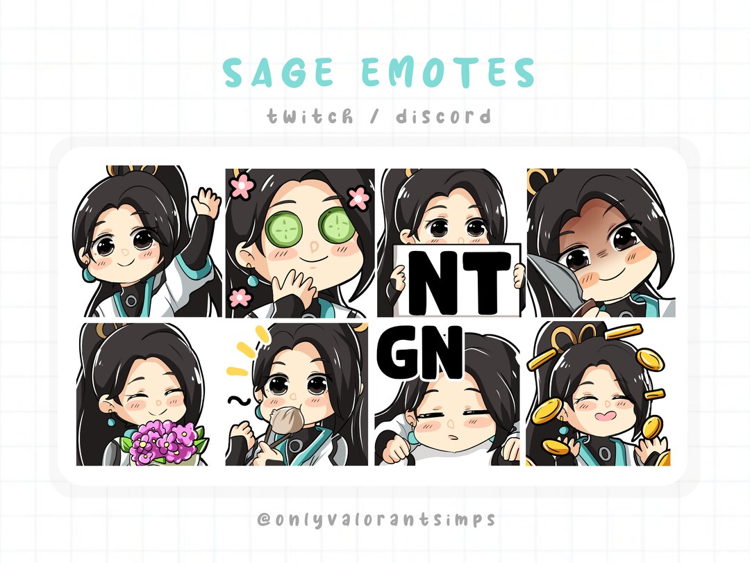 Sage Valorant, Sage Valorant Twitch Emotes, Sage Valorant Discord ...