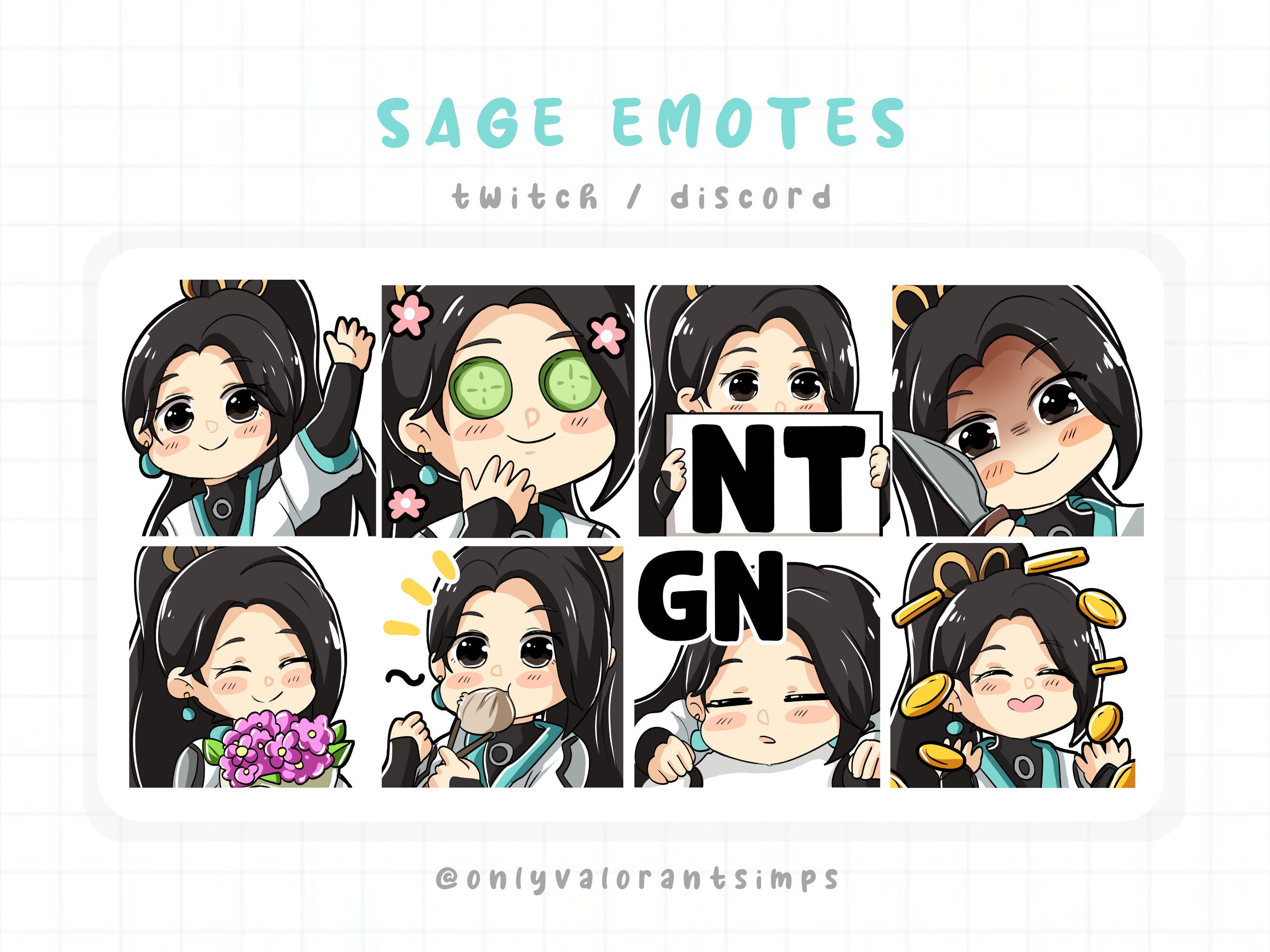 Sage Valorant, Sage Valorant Twitch Emotes, Sage Valorant Discord ...
