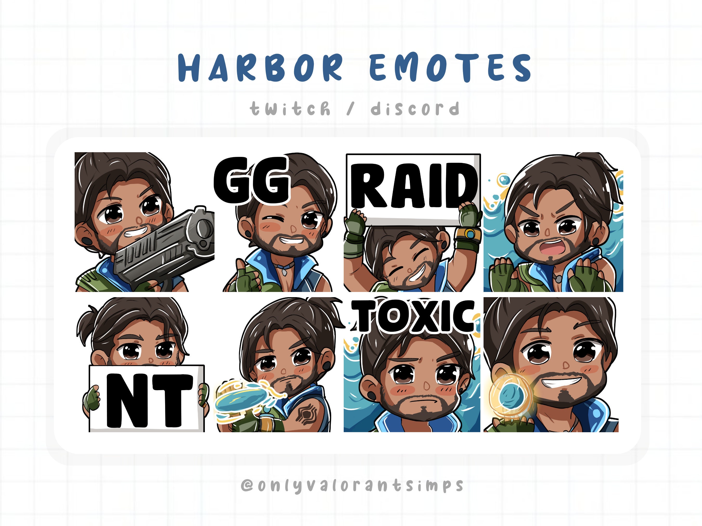 Harbor Valorant, Harbor Valorant Twitch Emotes, Harbor Valorant Discord ...