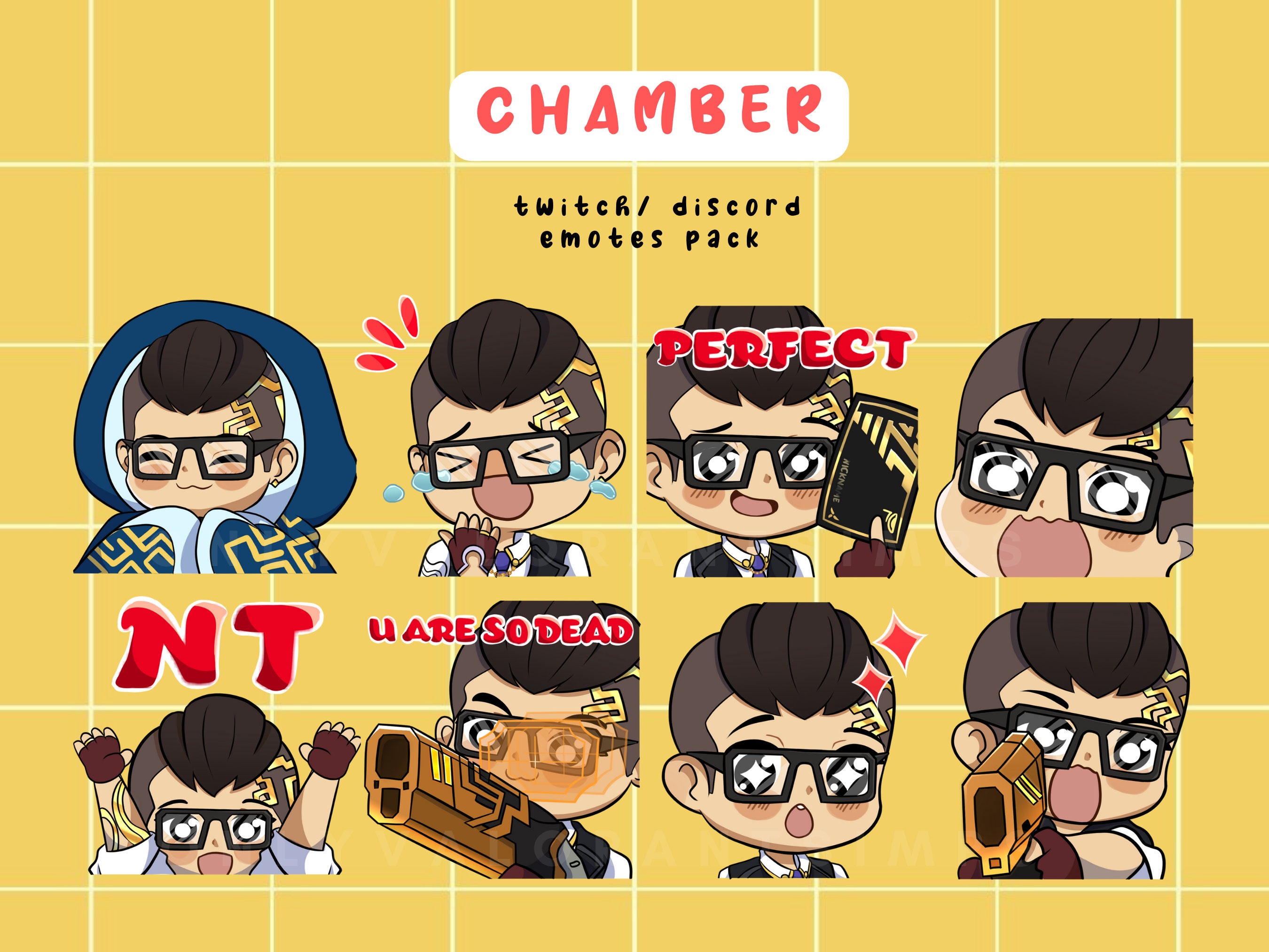 Chamber Valorant Chamber Valorant Twitch Emote Chamber - Etsy UK
