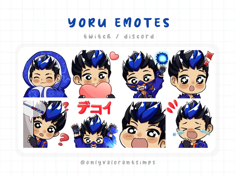 Yoru Valorant, Yoru Valorant Twitch Emote, Yoru Valorant Discord Pack ...