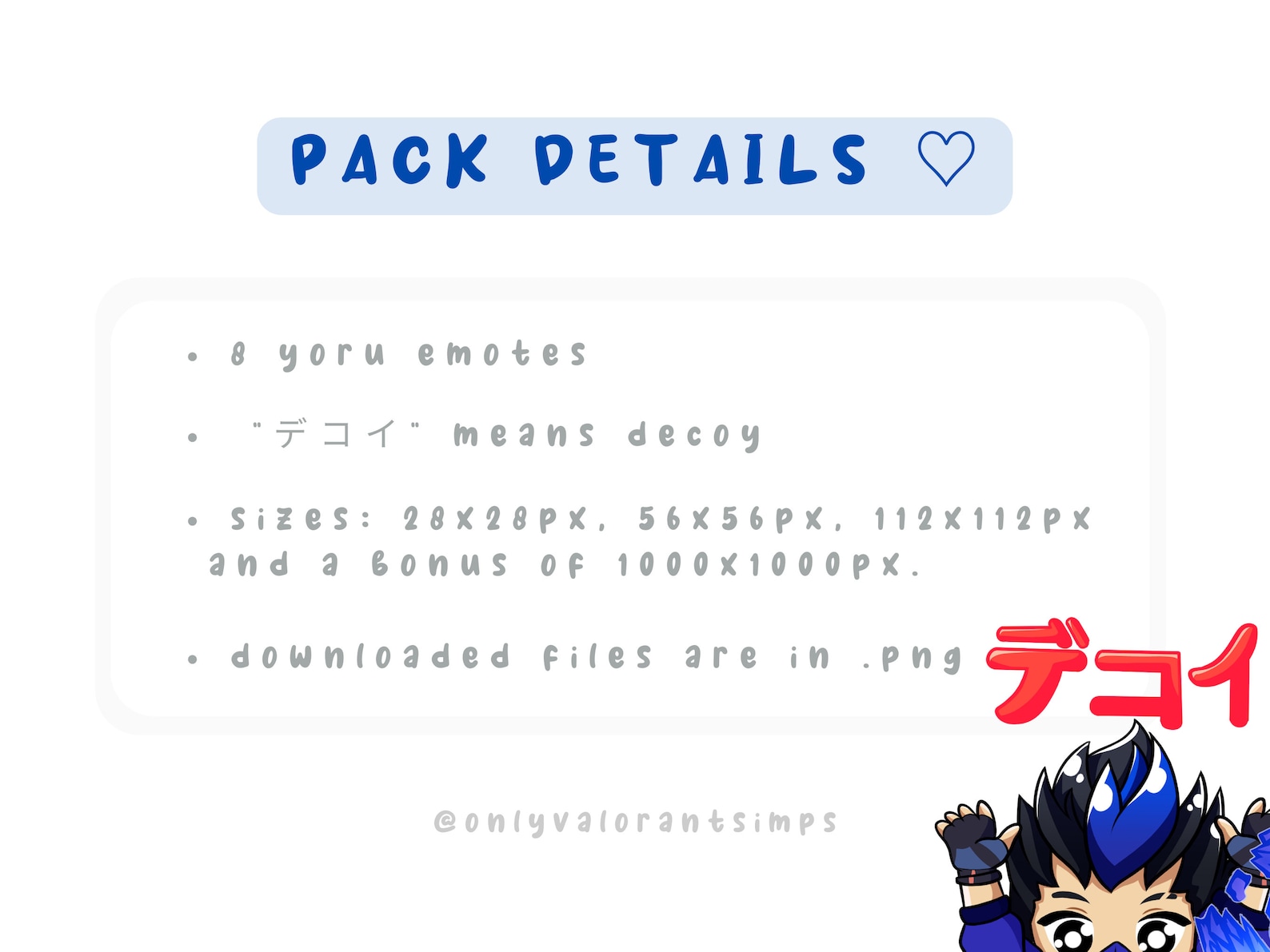 Yoru Valorant, Yoru Valorant Twitch Emote, Yoru Valorant Discord Pack ...