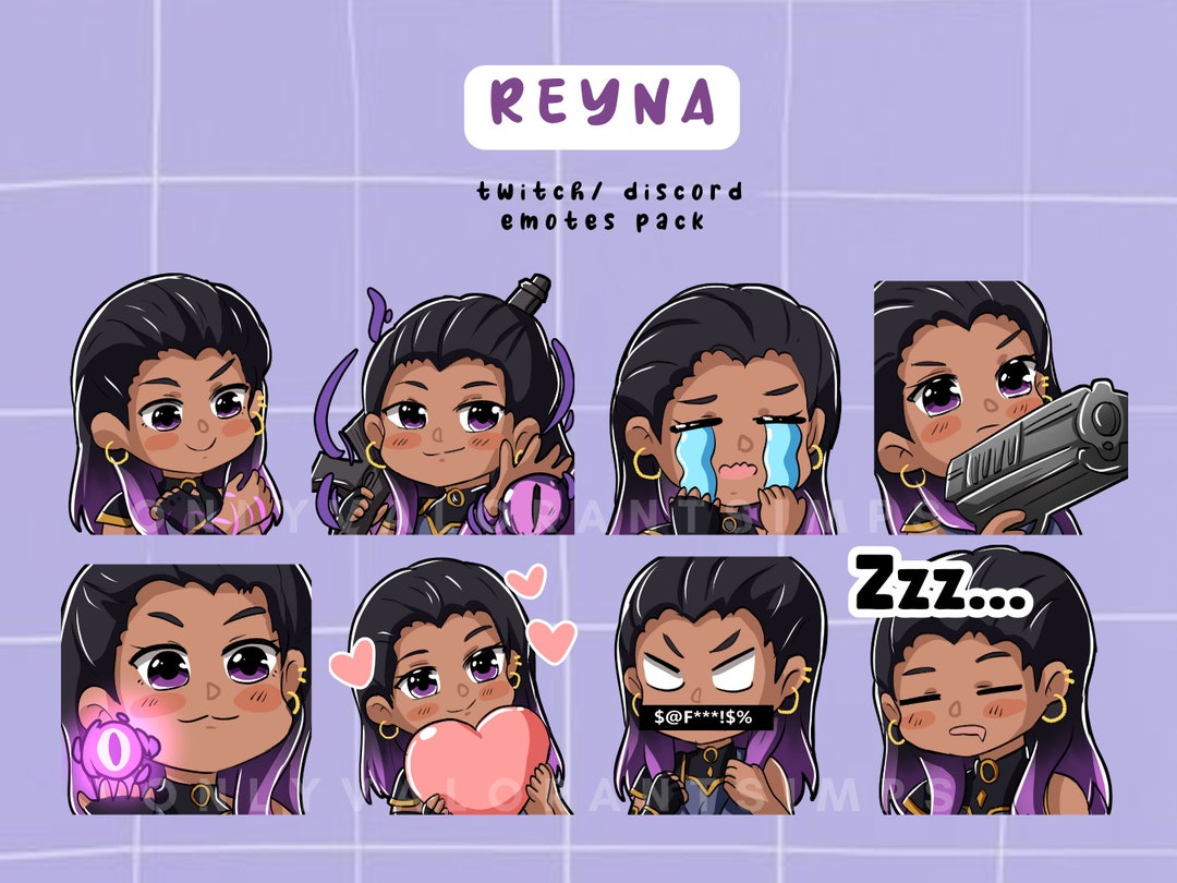Reyna Valorant Reyna Valorant Twitch Emote Reyna Valorant - Etsy