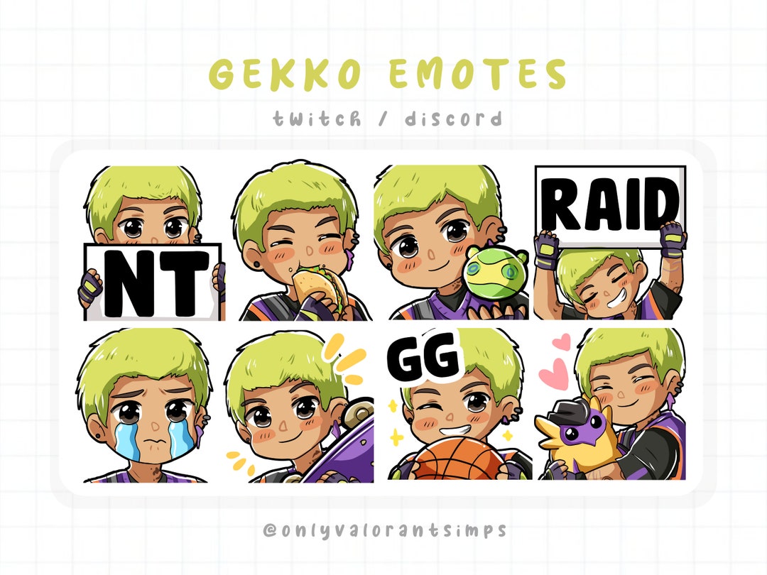 Gekko Valorant, Gekko Valorant Twitch Emote, Gekko Valorant Discord ...