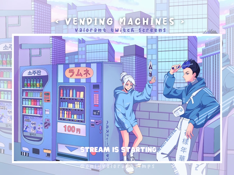 Valorant Jett Yoru Twitch Screen, Vending Machine Jett Yoru, Valorant ...