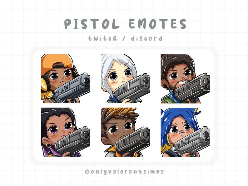 Valorant Emotes Valorant Twitch Emotes Valorant Pistol - Etsy Finland