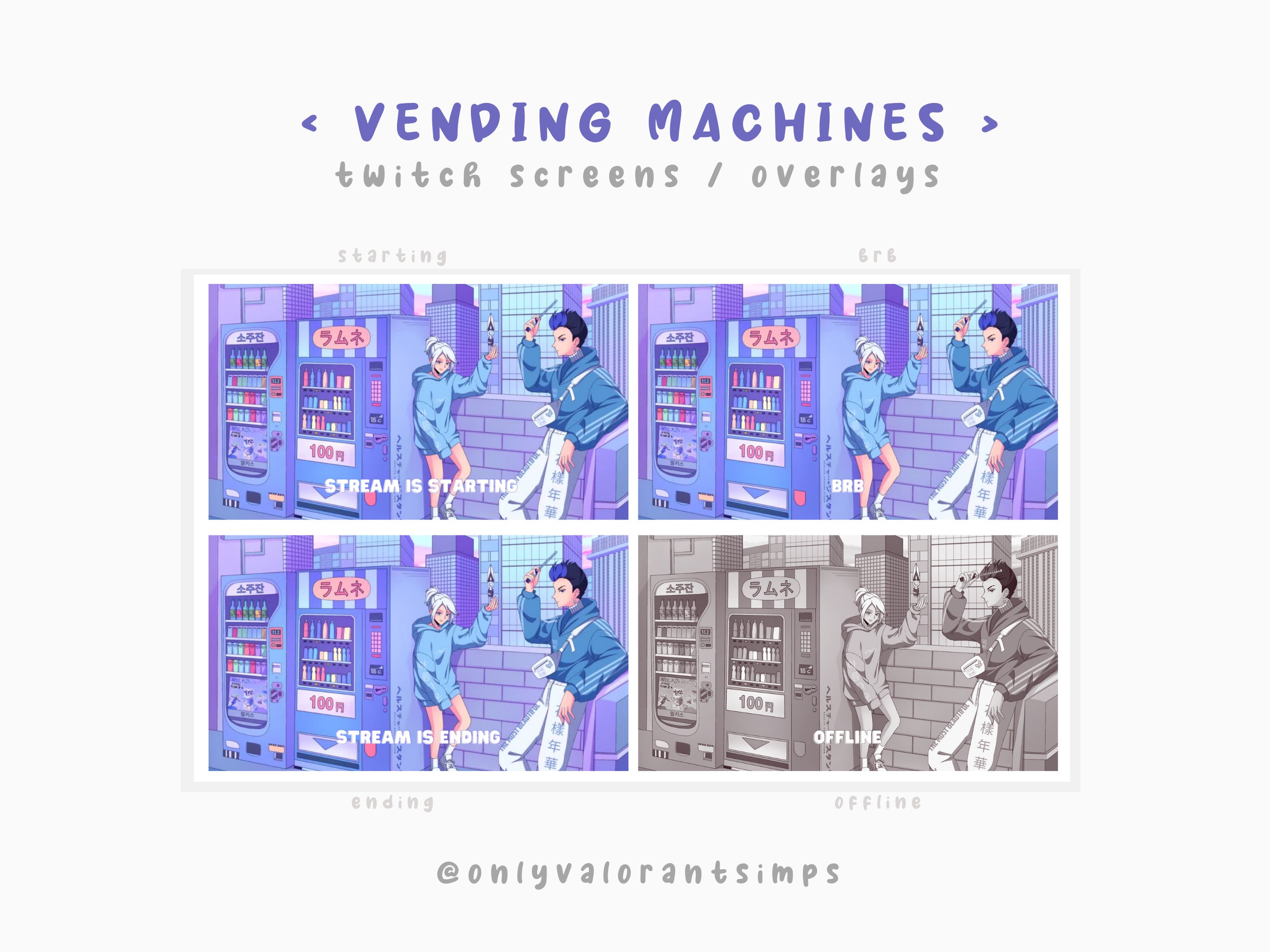Valorant Jett Yoru Twitch Screen, Vending Machine Jett Yoru, Valorant ...