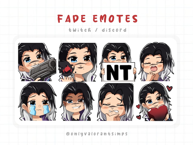Fade Valorant Emote, Fade Emotes, Valorant Fade Emote, Fade Twitch ...