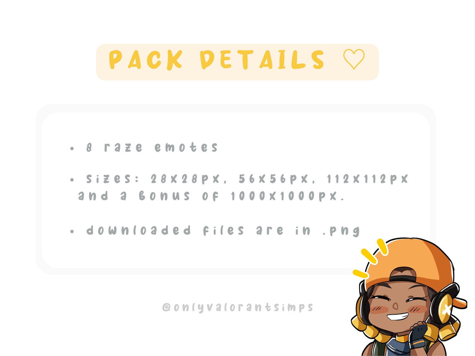 Raze Valorant, Raze Valorant Twitch Emotes, Raze Valorant Discord ...