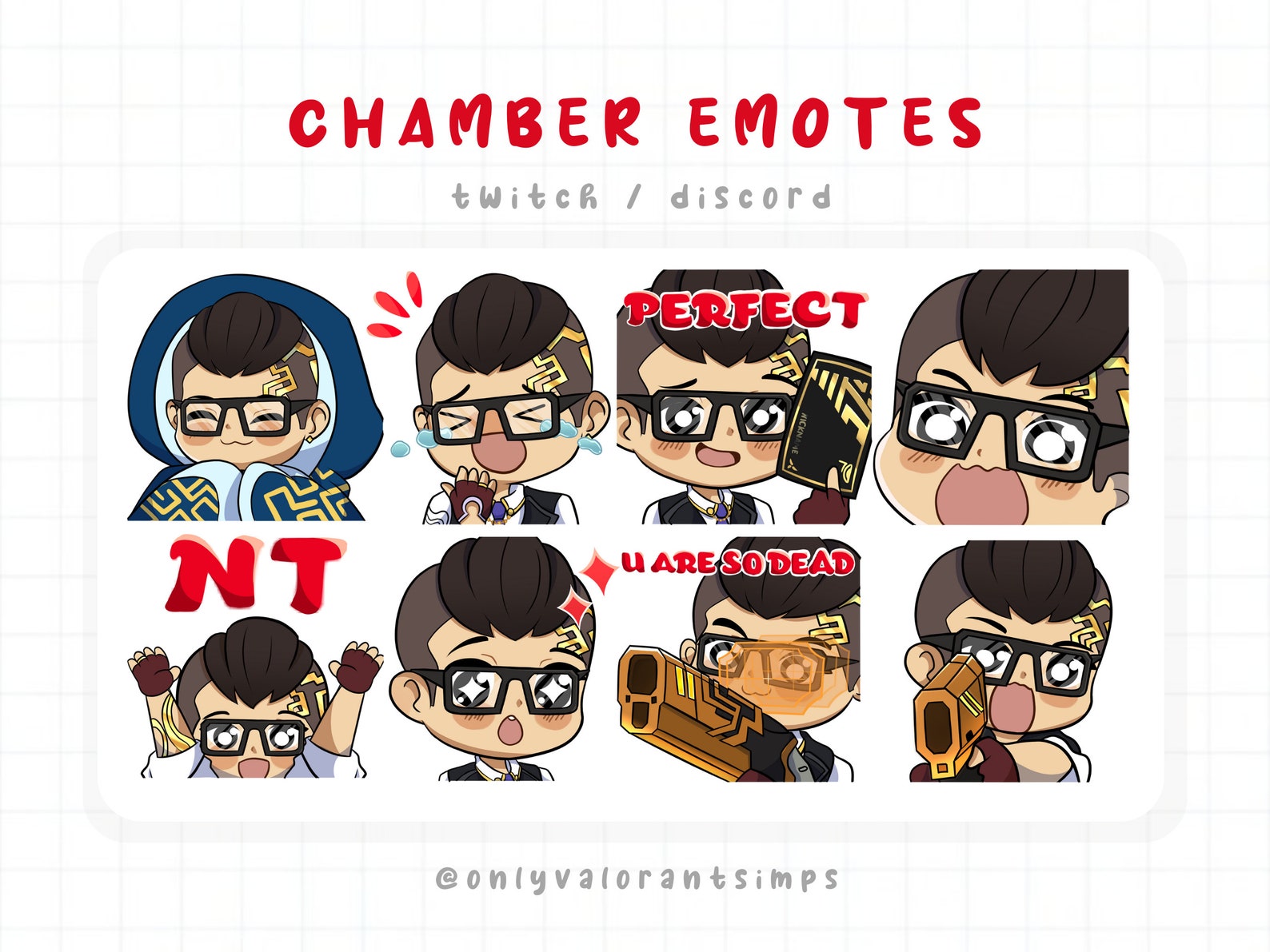 Chamber Valorant, Chamber Valorant Twitch Emote, Chamber Valorant ...