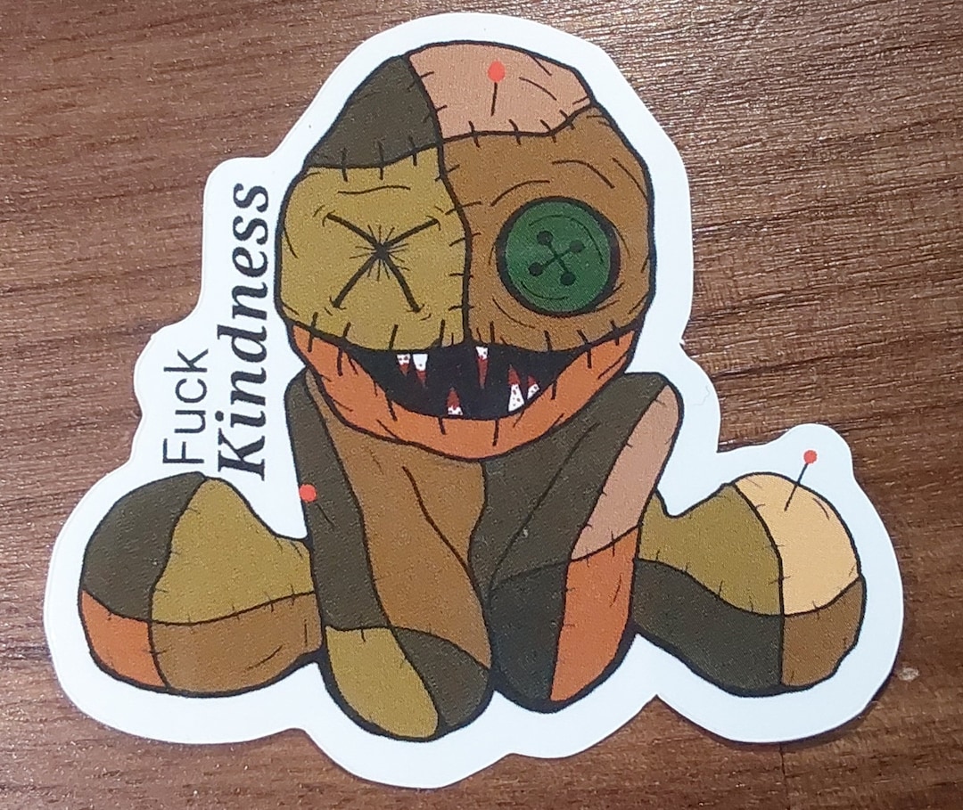 Voodoo Doll Sticker Decal Vinyl Sticker - Etsy