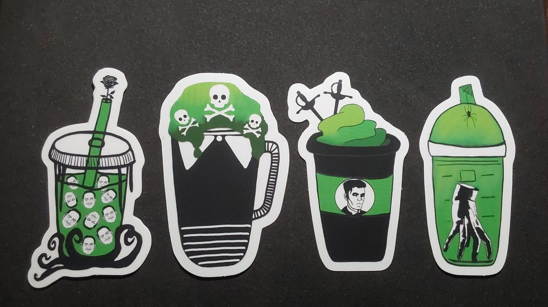 Addams Family Stickers Transparent Vinyl Decals - Etsy