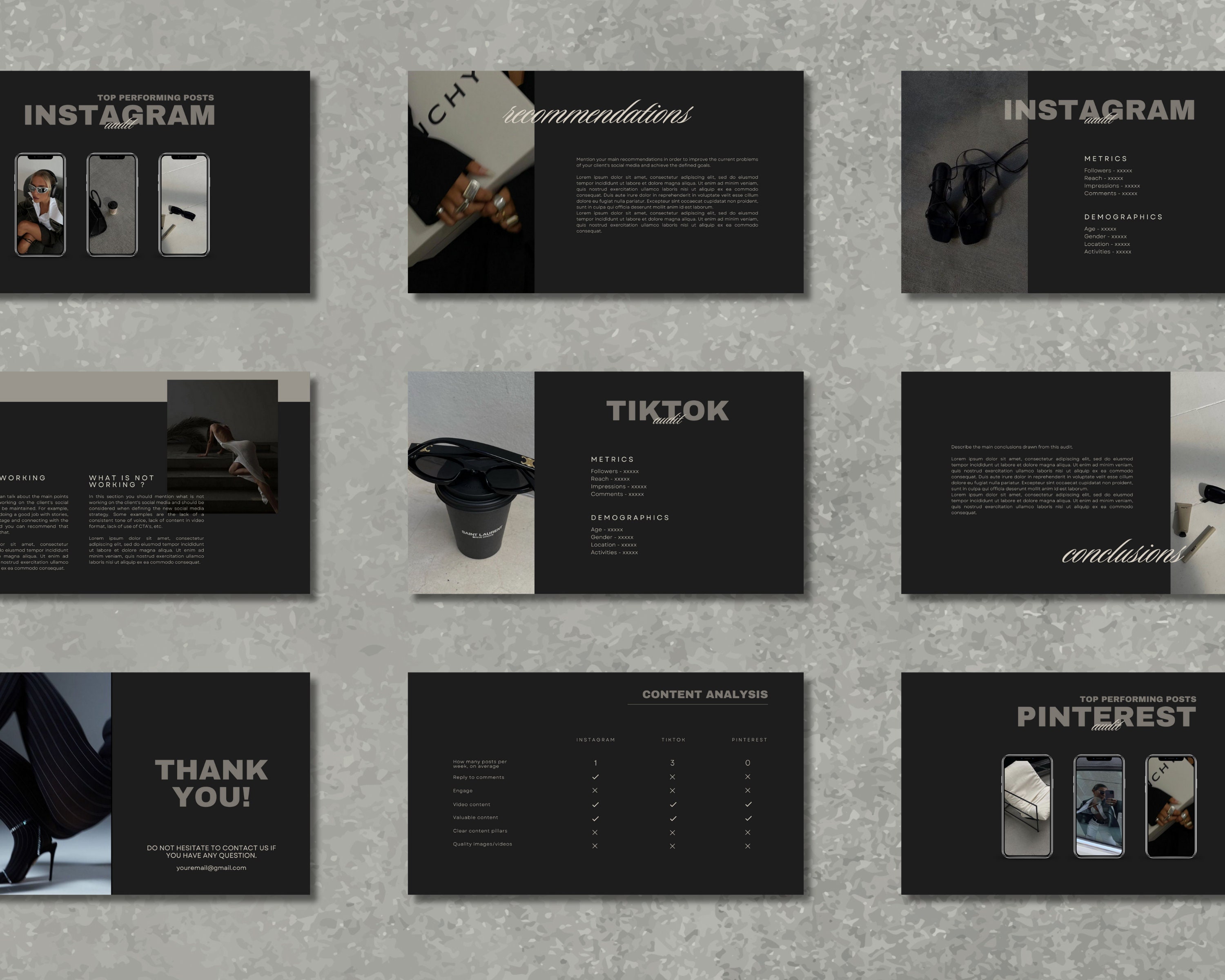 Social Media Audit Template, Aesthetic Audit for Social Media Managers ...