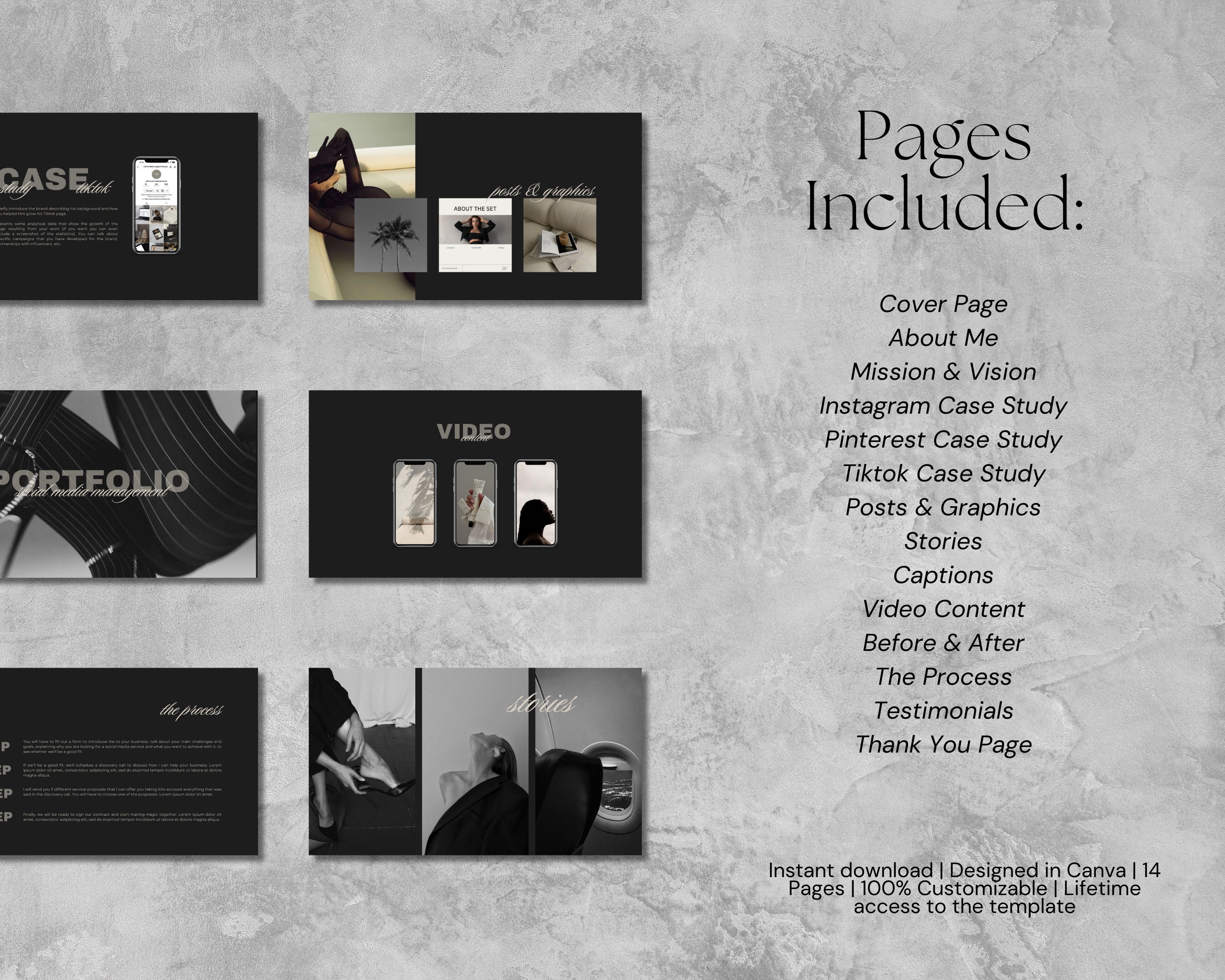 Social Media Potential Client Templates, Portfolio Template, Proposal ...