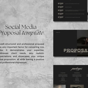 Social Media Potential Client Templates, Portfolio Template, Proposal ...