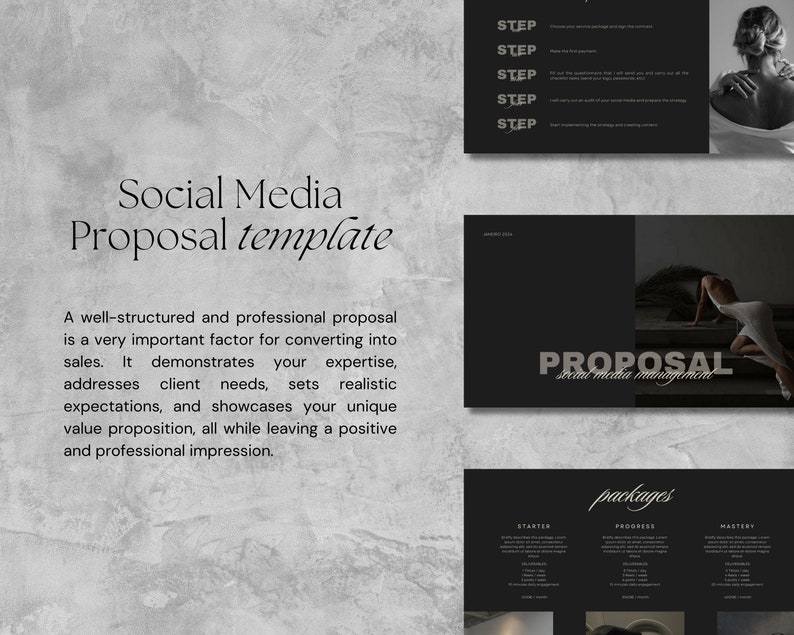Social Media Potential Client Templates, Portfolio Template, Proposal ...