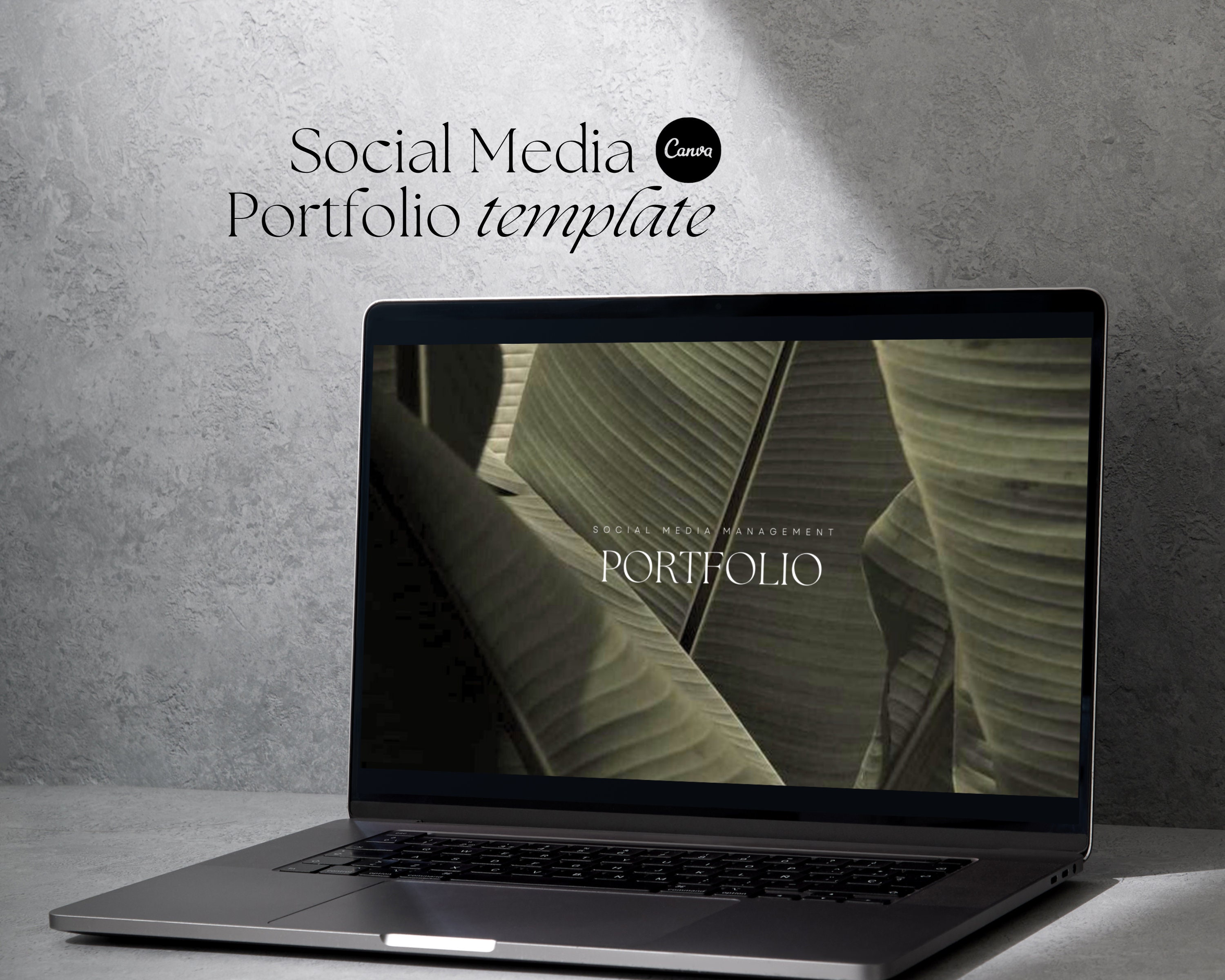 Social Media Portfolio Template, Minimal Social Media Management ...