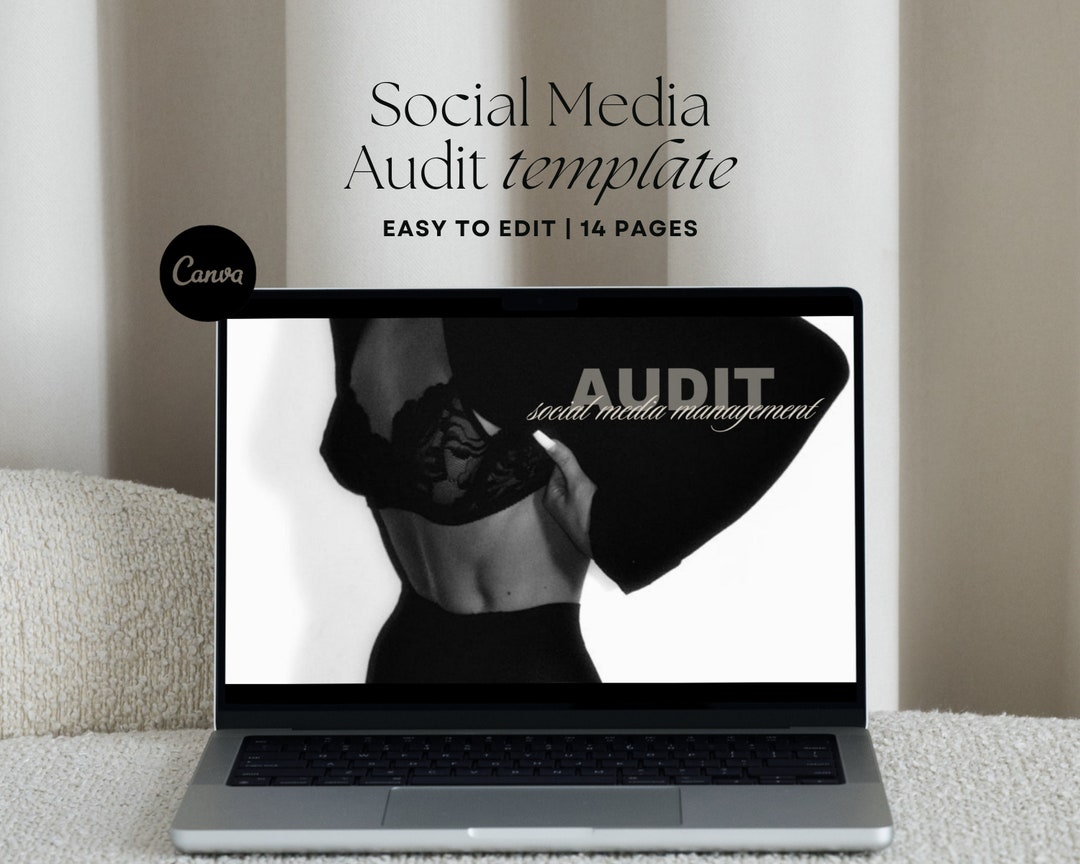Social Media Audit Template, Aesthetic Audit for Social Media Managers ...