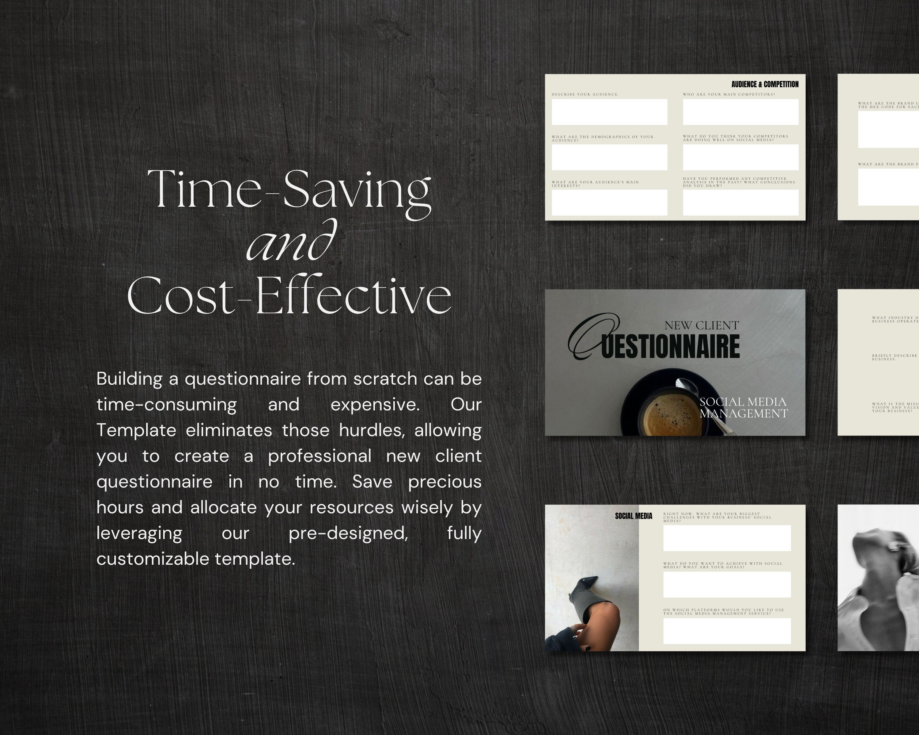 New Client Questionnaire Template, Aesthetic Social Media Questionnaire ...