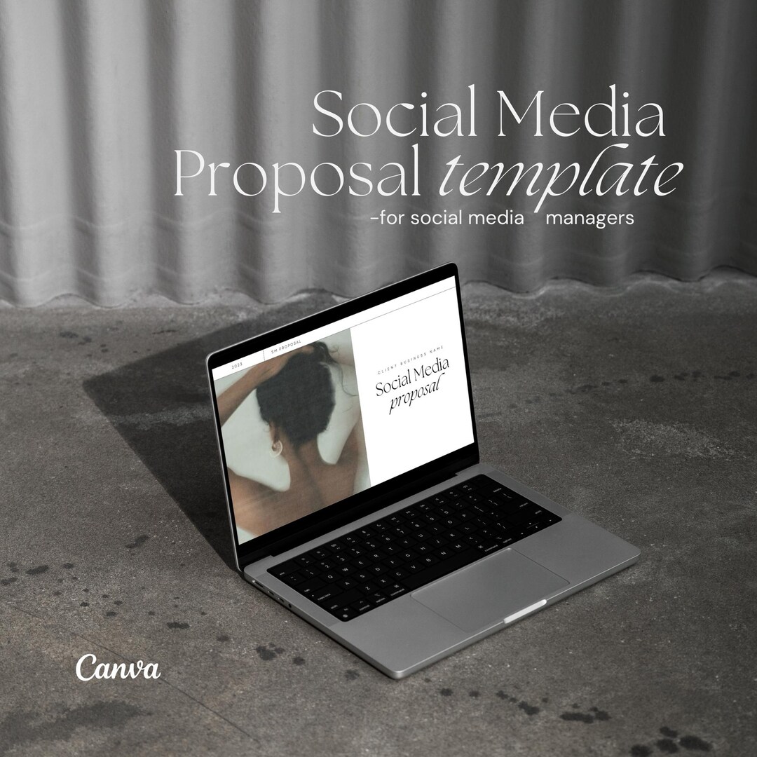 Aesthetic Proposal Template for Social Media Managers, Services and ...