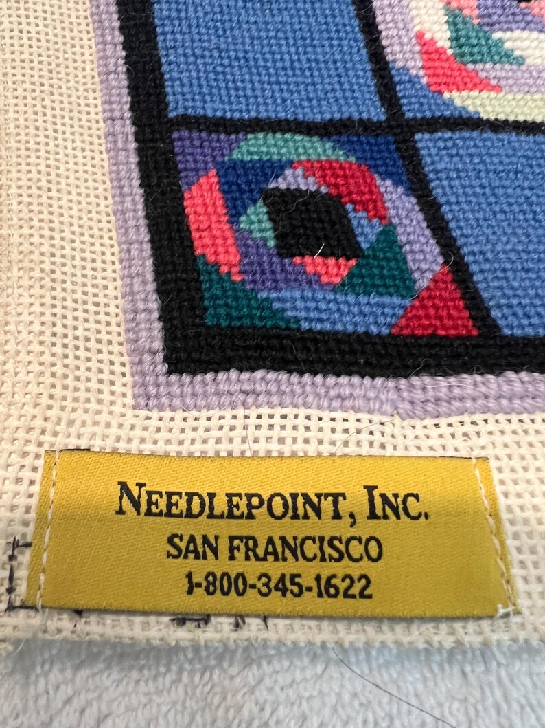 Needlepoint Log Cabin Block - Etsy