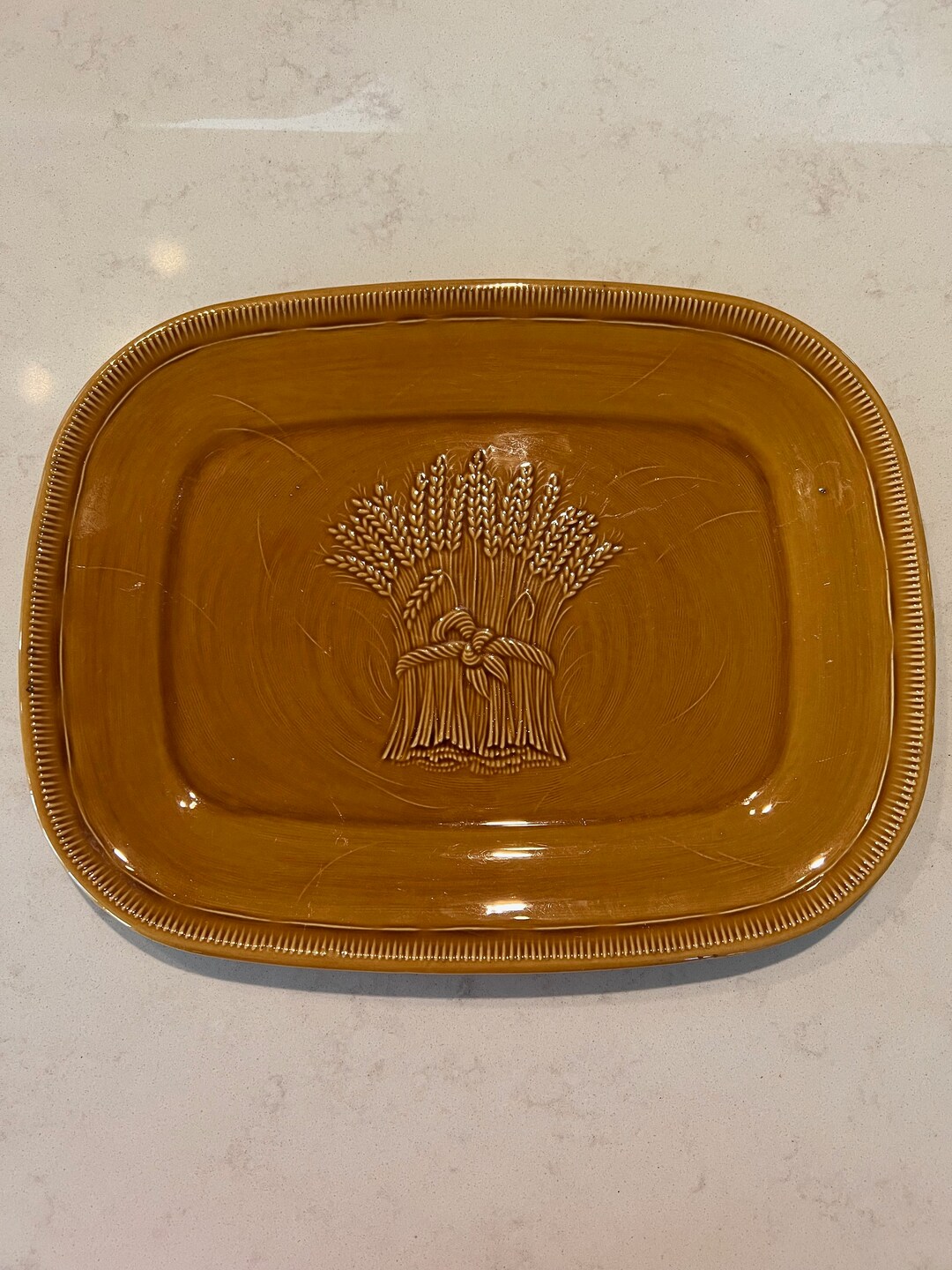 Vintage Franciscan Harvest Wheat Platter - Etsy