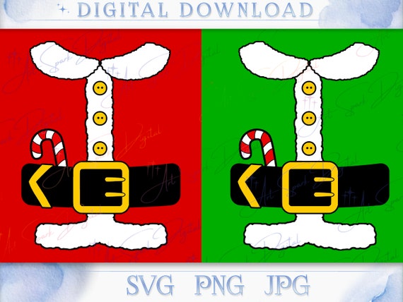 Christmas Santa Elf Costume Svg Santa Elf Outfit Cut Files - Etsy