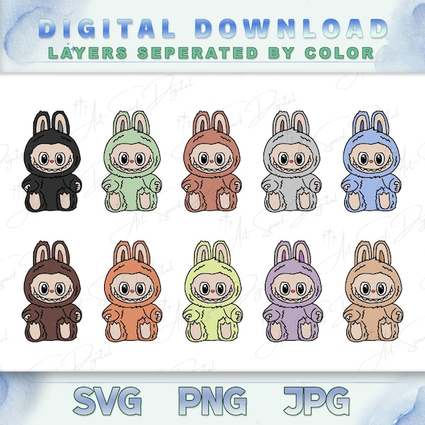 Labubu Sitting - Etsy