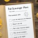 Fall Scavenger Hunt Autumn Scavenger Hunt Fall Game for Kids - Etsy