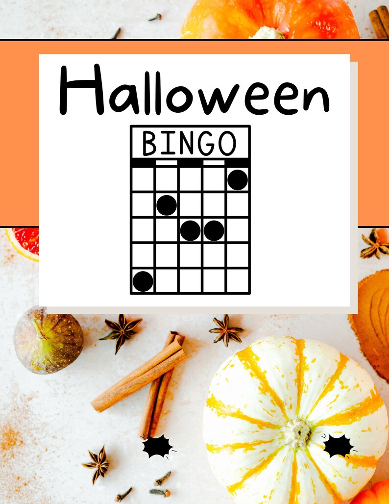 Halloween Bingo Cards Printable Bingo Cards for Halloween - Etsy