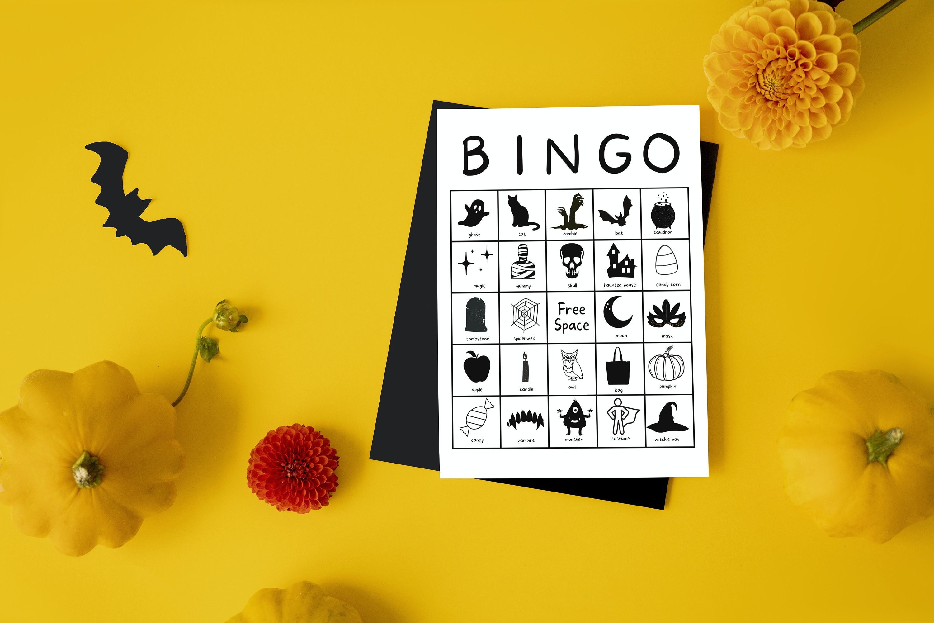 Halloween Bingo Cards Printable Bingo Cards for Halloween - Etsy