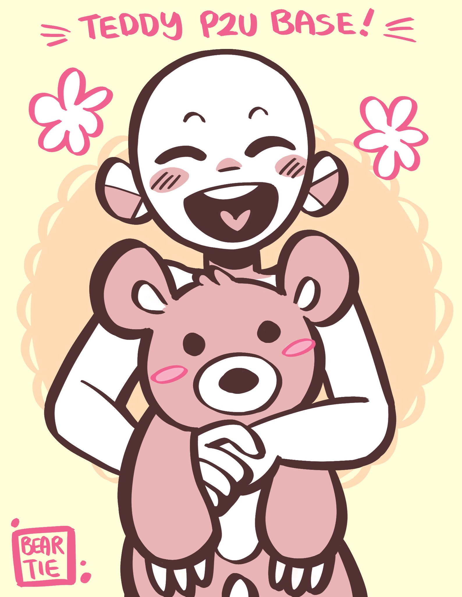P2U Character and Teddy Bear Base - Etsy