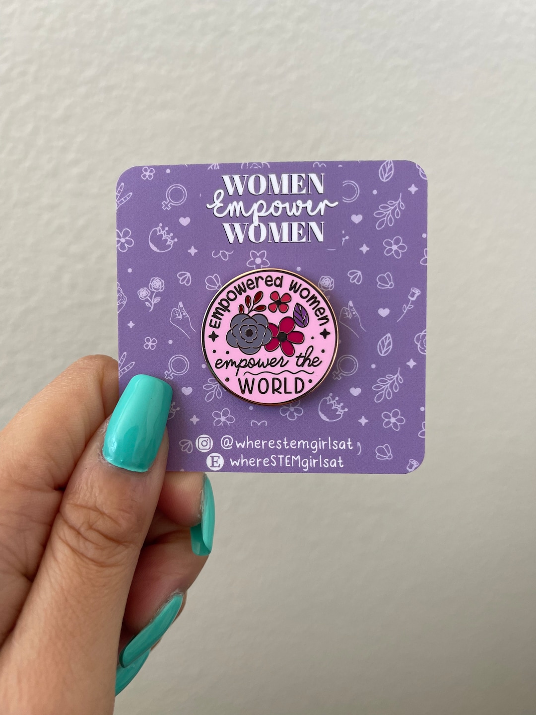 Women Empowering Enamel Pin, Daily Positive Affirmation Pin, Words of ...