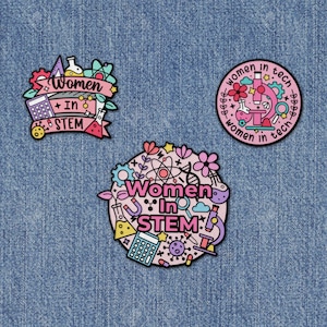 STEM Teacher Appreciation Gift, Women in Stem Enamel Pin, Microbiology ...