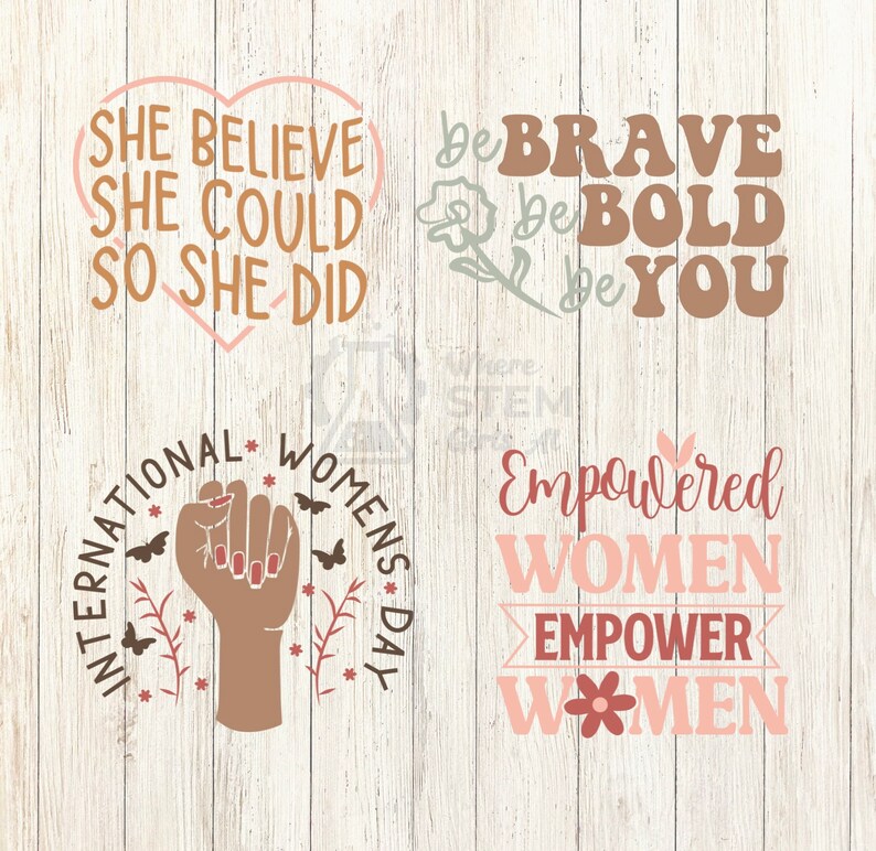 Women's History Month Bundle, Inspirational Women, Woman Empowerment ...