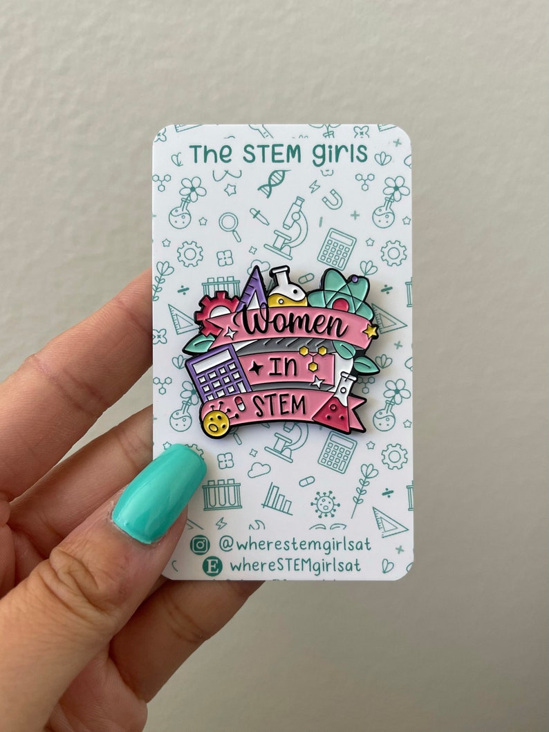 STEM Teacher Appreciation Gift, Women in Stem Enamel Pin, Microbiology ...