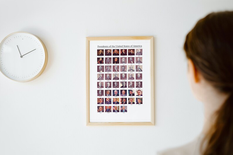 Presidents of the United States Wall Chart - Etsy