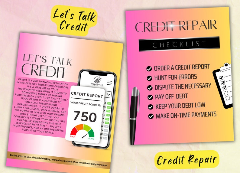 EXCELLENT CREDIT Repair - Ebook. Done for You. Girls Guide. Resource ...