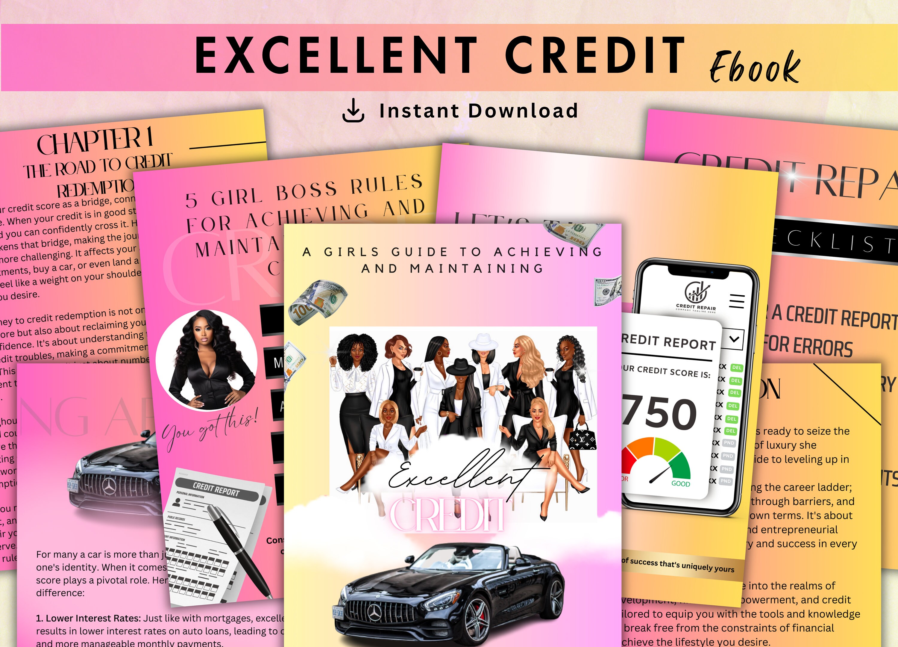 EXCELLENT CREDIT Repair - Ebook. Done for You. Girls Guide. Resource ...