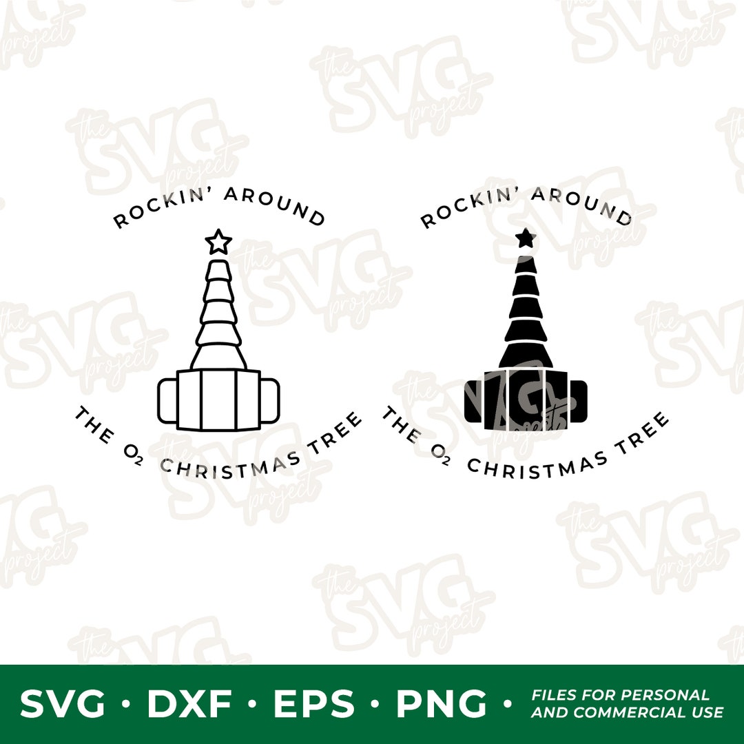 Rockin' Around the O2 Christmas Tree Bundle | SVG Vinyl Cutting File ...