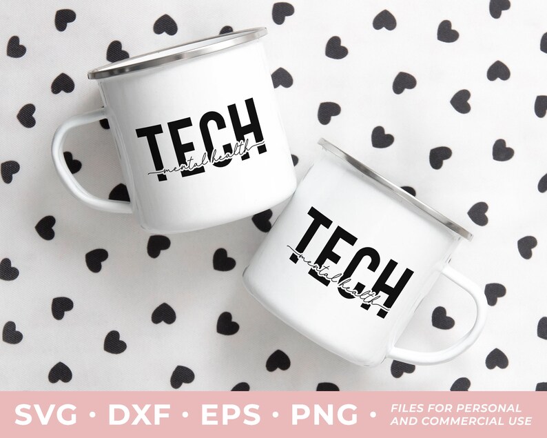 Mental Health Tech SVG | Vinyl Cutting File – Personal + Commercial ...