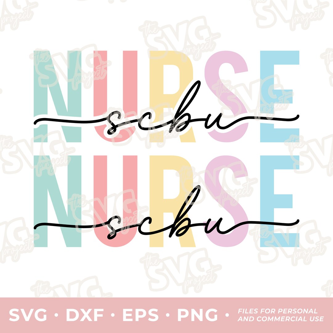 SCBU Nurse SVG Sublimation, DTG Printing Clipart File Special Care ...