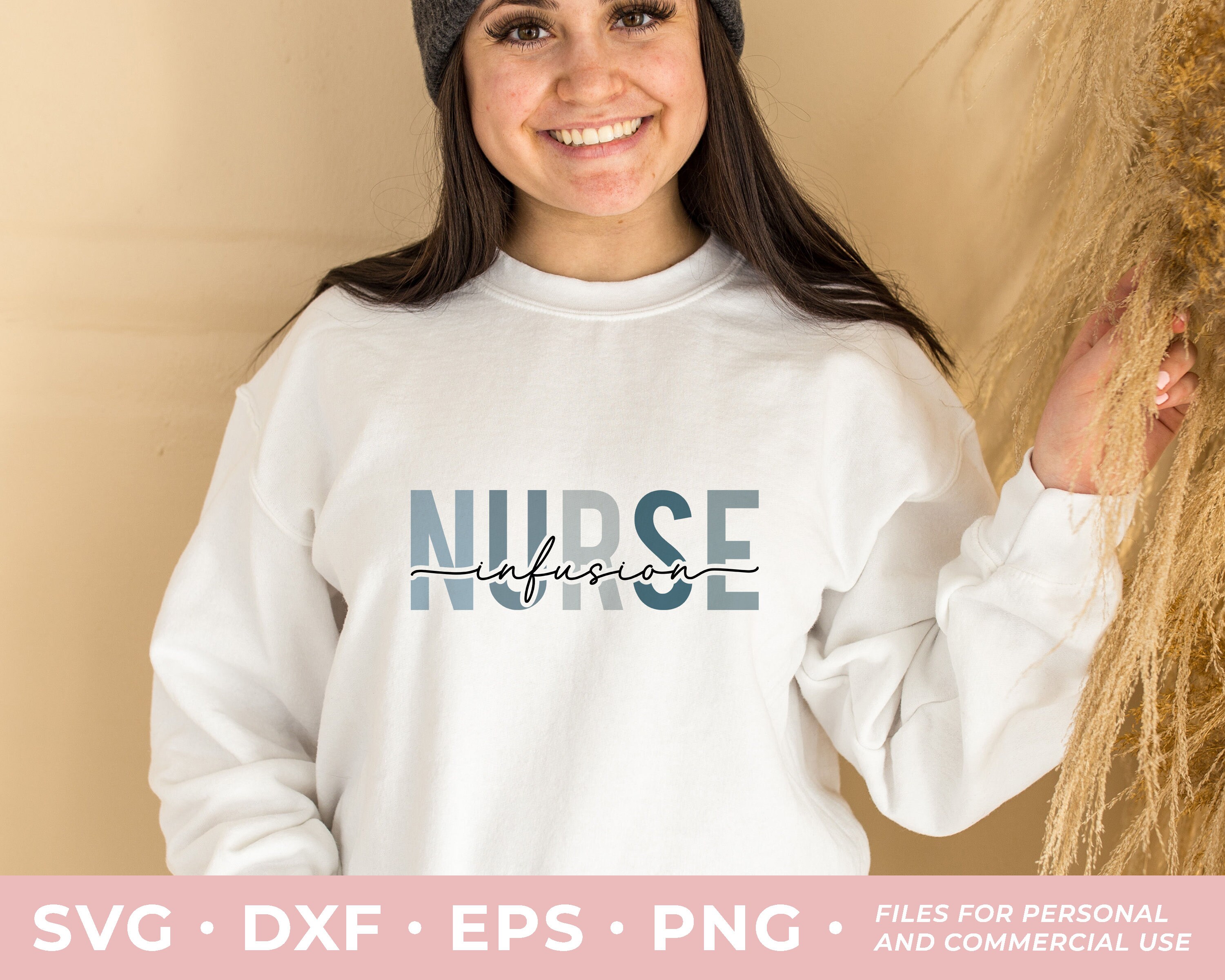 Infusion Nurse SVG Sublimation DTG Printing Clipart File - Etsy