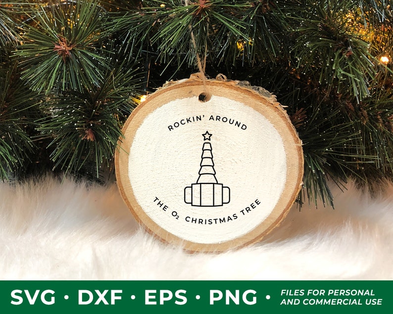 Rockin' Around the O2 Christmas Tree | SVG Vinyl Cutting File | Oxygen ...